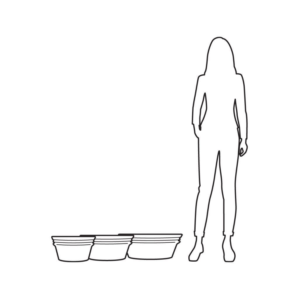 Low-Profile Watts Pot: Large Outdoor Stone Planter | Inner Gardens