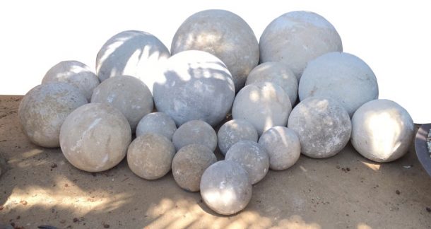 18” French Limestone Garden Spheres | Inner Gardens