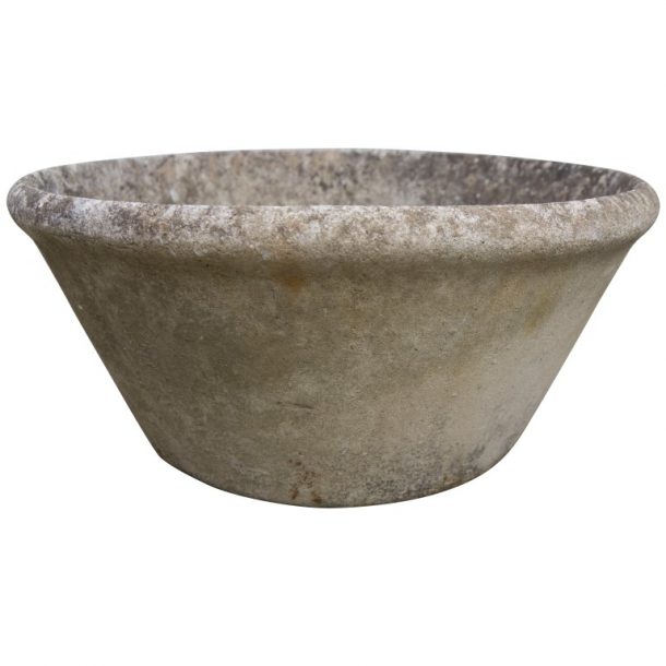 Low Round Cast Stone Planters | Inner Gardens