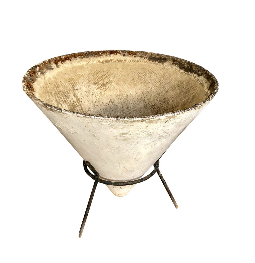 Cement Cone with Iron Leg | Inner Gardens