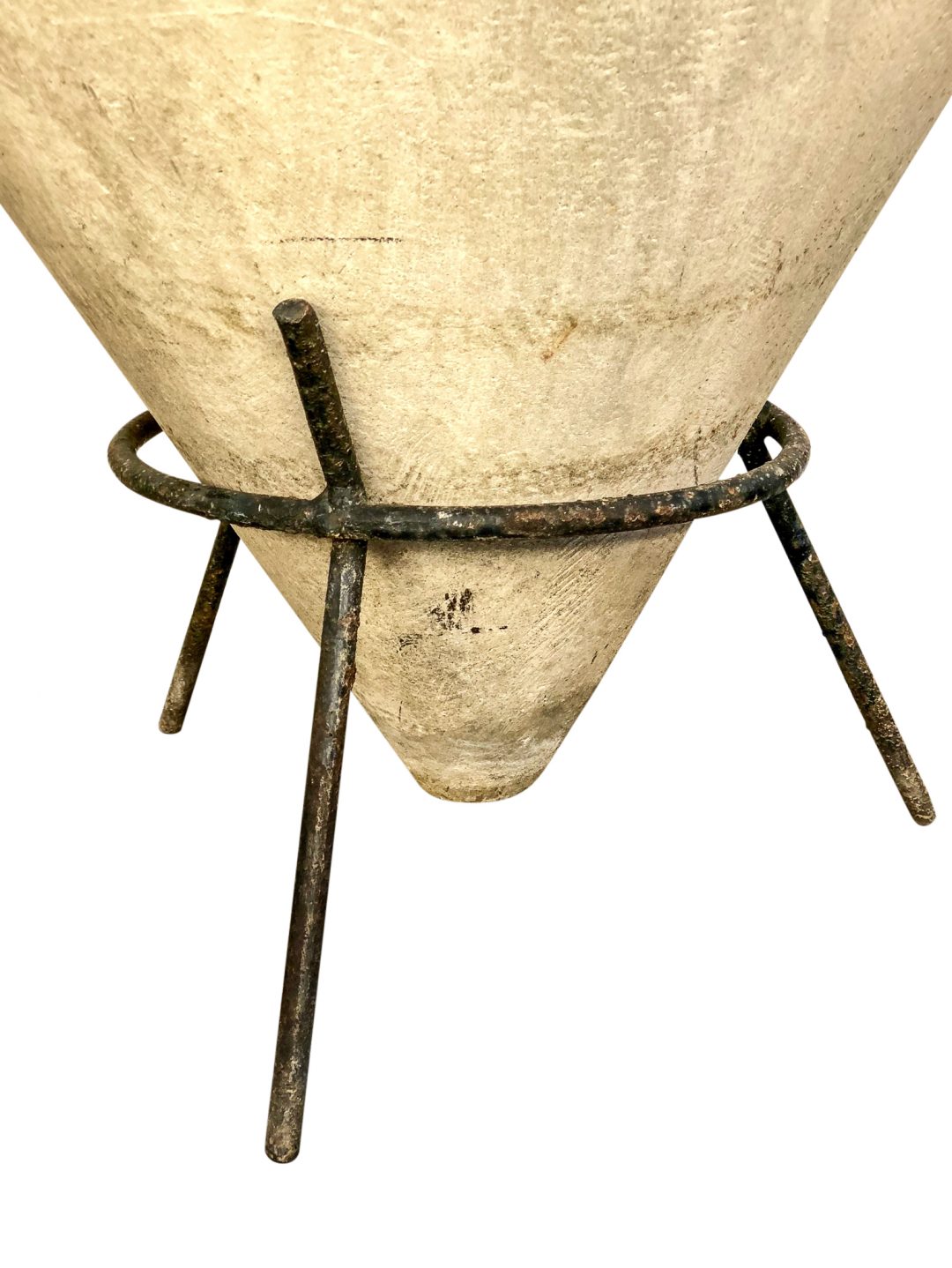 Cement Cone with Iron Leg | Inner Gardens