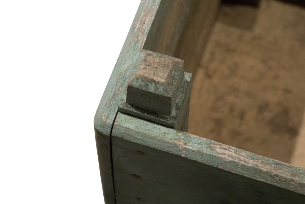 Antique French Green Painted Wooden Orange Tree Planter | Inner Gardens