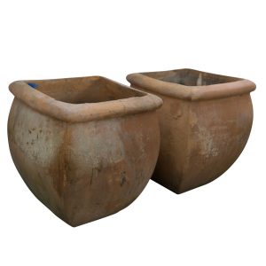 Vintage French Square Terra Cotta Planters | Inner Gardens