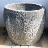 Antique Carved Grey Stone Planter | Inner Gardens