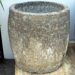 Antique Carved Grey Stone Planter | Inner Gardens