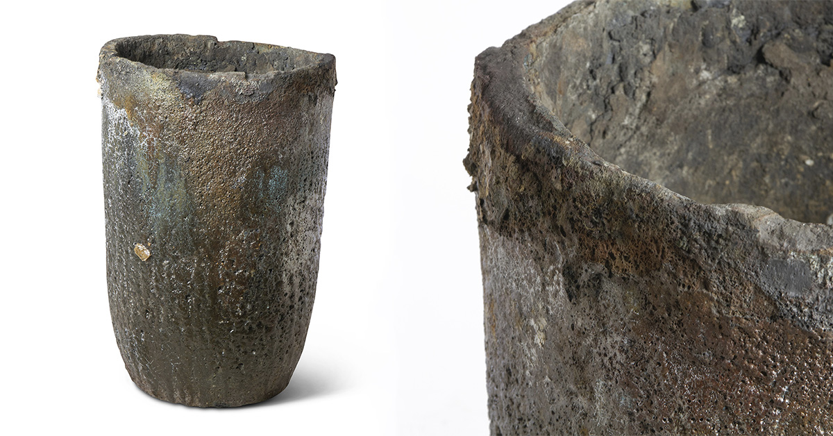 Vintage French Slag Pot: Large Planter Pot | Inner Gardens