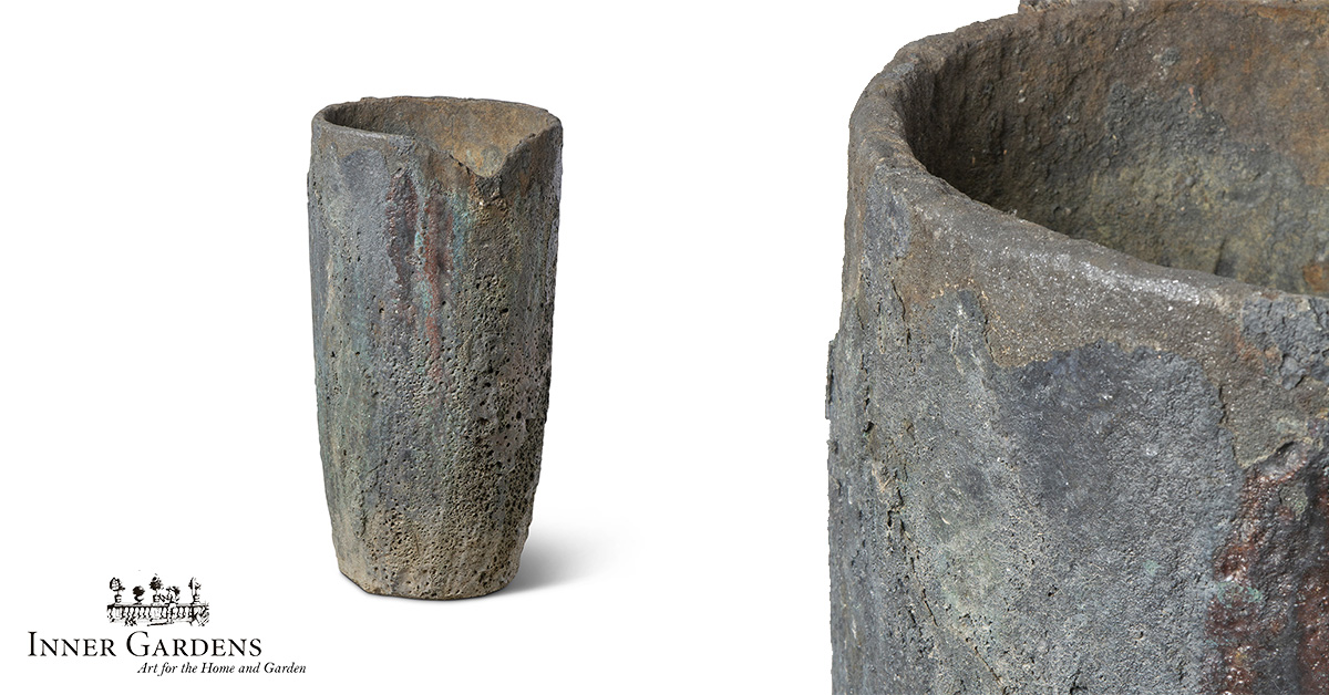 Vintage Planter: French Copper Slag Pottery | Inner Gardens