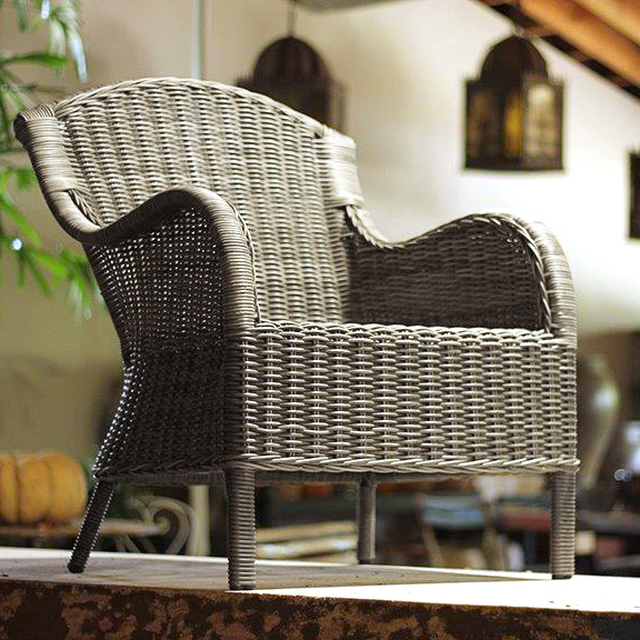 Faux rattan chair store